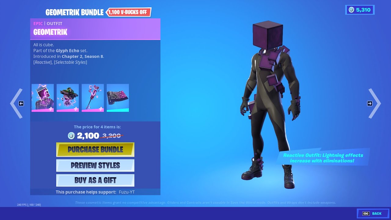 *NEW* GEOMETRIK SKIN! FORTNITE ITEM SHOP FOR TODAY, OCTOBER 2, 2021 ...