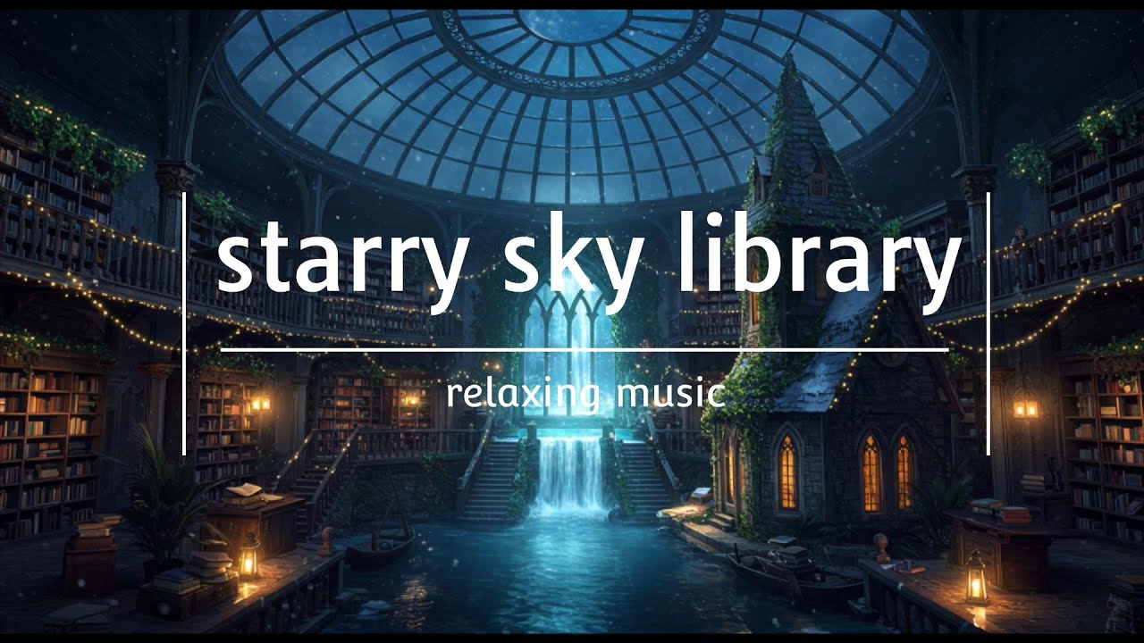 starry sky library: music for concentration and focus while studying ...