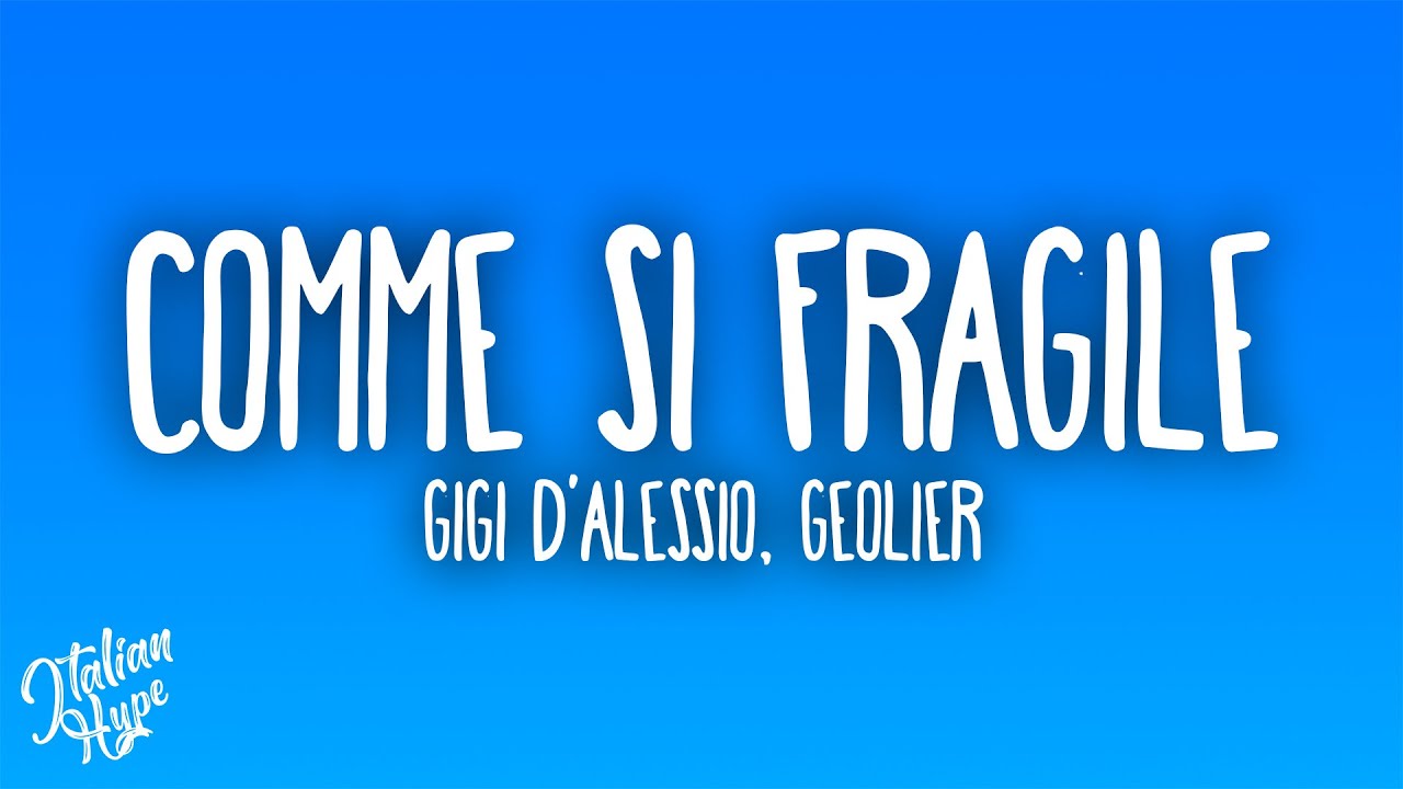 Gigi D'Alessio, Geolier - Comme si fragile - YouTube