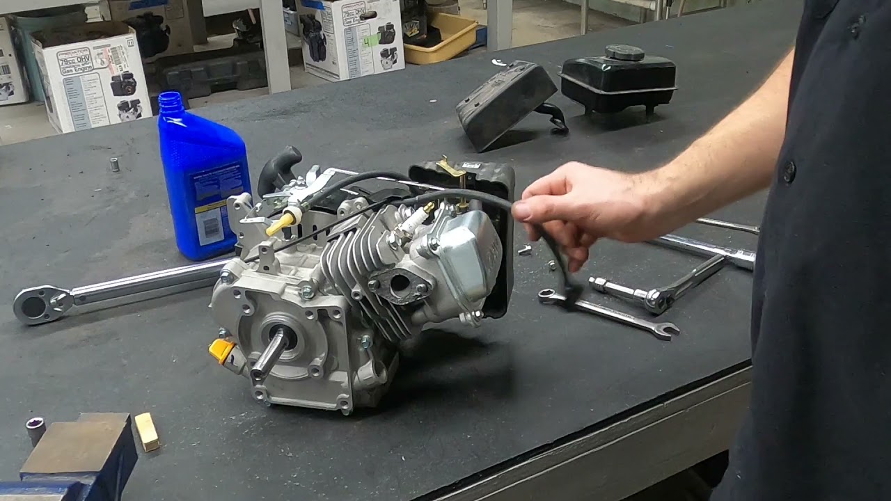 (Part 6) 79cc Predator Final assemble Fuel System Exhaust and Shrouds ...