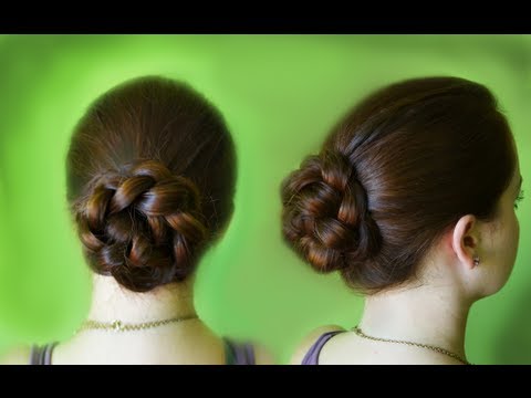 Pleciony kok z warkocza - YouTube