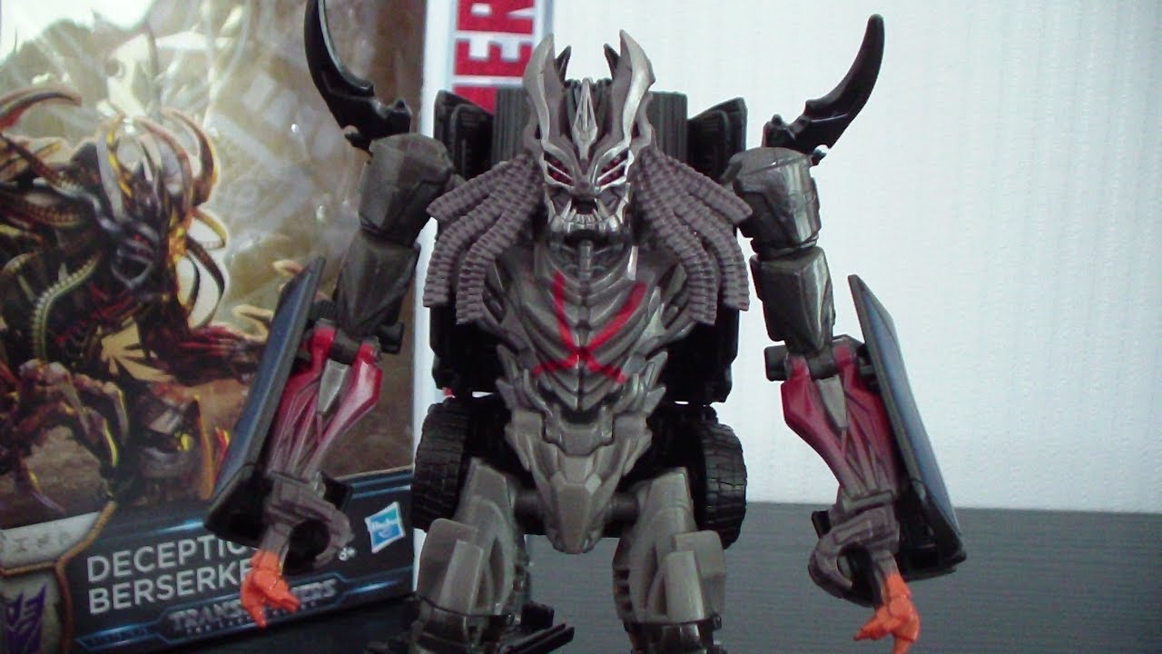 Transformers - The Last Knight Deluxe Berserker Review - YouTube