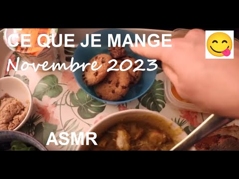 ASMR français - Ce que je mange, Novembre 2023 - YouTube