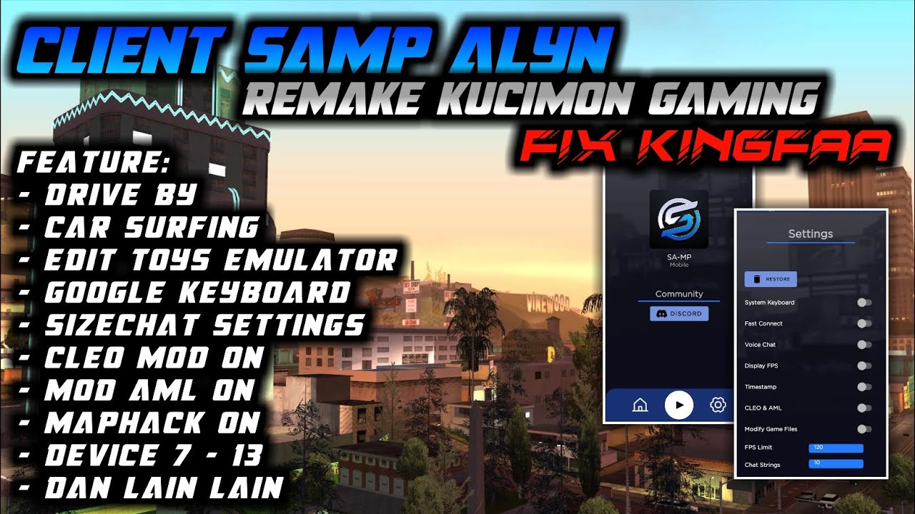 CLIENT SAMP ALYN TERBARU NO UPDATE!! || REMAKE KUCIMON GAMING - YouTube