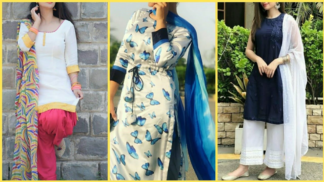 Top 20 designer simple suits for college,daily wear, office going girls ...
