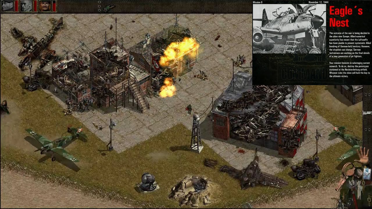 Commandos: EAGLE's NEST - Beyond the call of duty - Mission - 06 - Full ...
