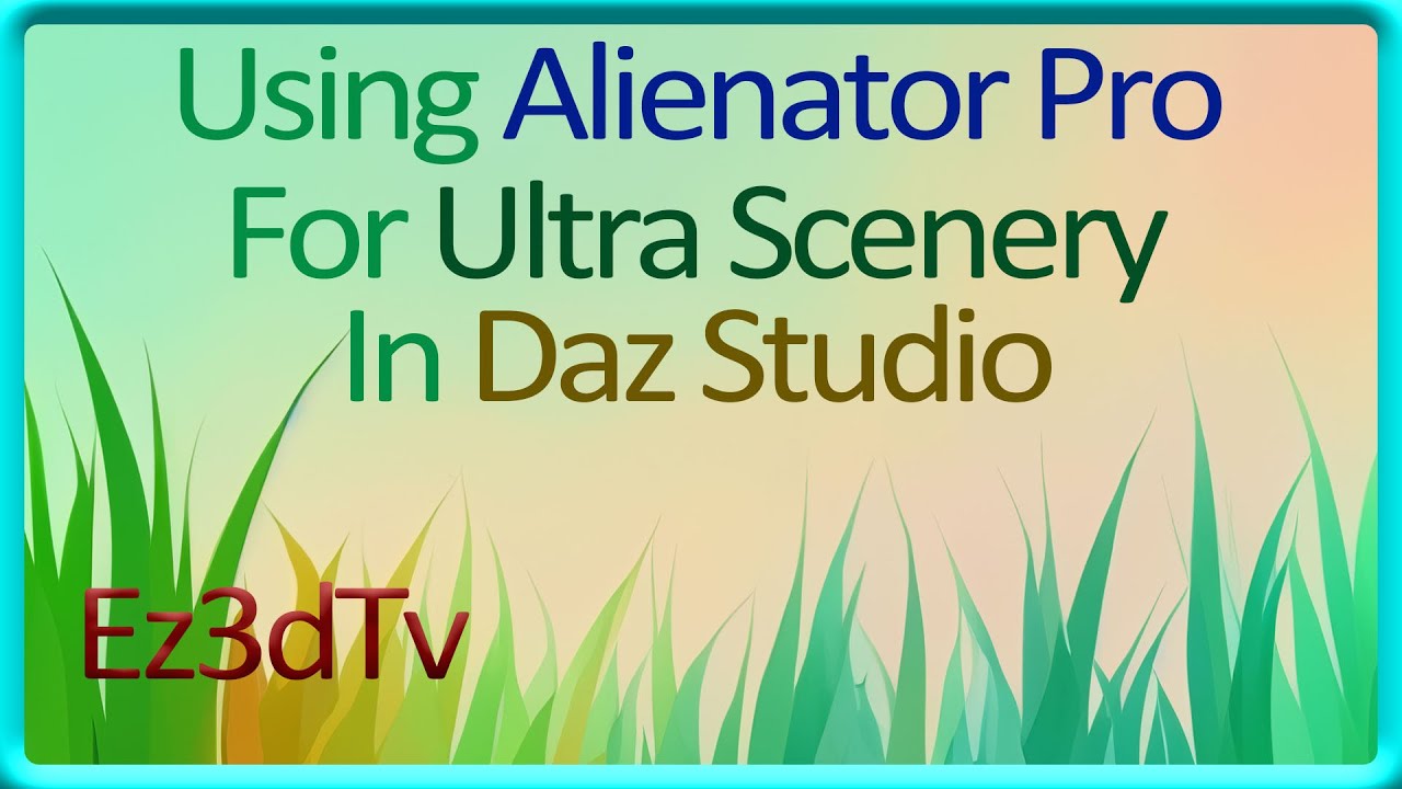 Using Alienator Pro for Ultra Scenery in Daz Studio - YouTube