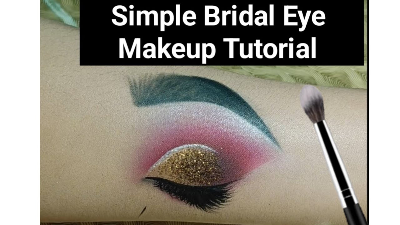 Simple & easy beautiful bridal eye makeup | trending eye makeup ...
