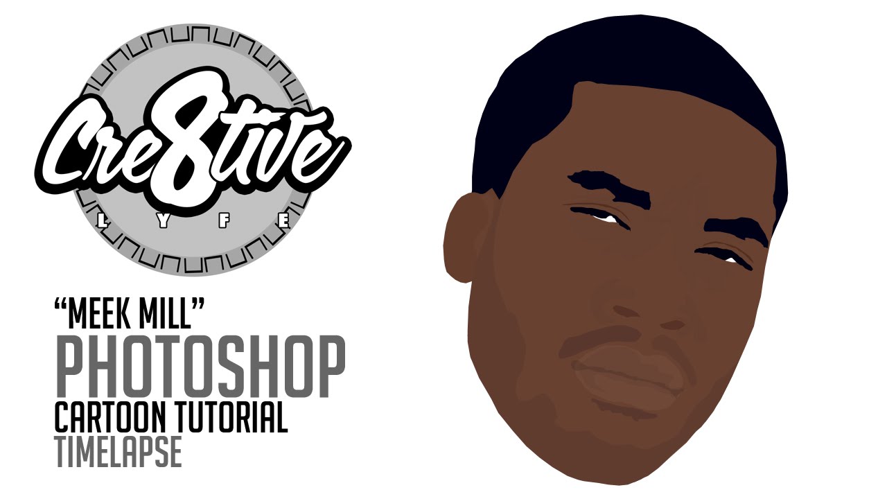 Tutorial:Image to Cartoon "Meek Mill" #Cre8tiveLyfe #CartoonEffect ...