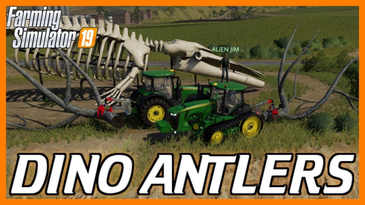 CUTTING DOWN DINO ANTLERS! | Ravenport E7 w.ALiEN JiM | Let's Play FS19 ...