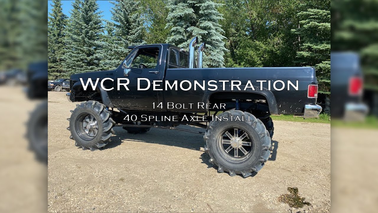 14 Bolt Rear 40 Spline Axle Install - YouTube