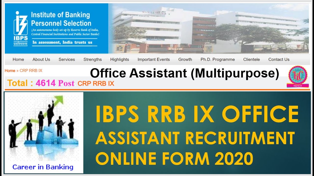 Institute of Banking Personal Selection (IBPS) RRB IX Office Assistant ...