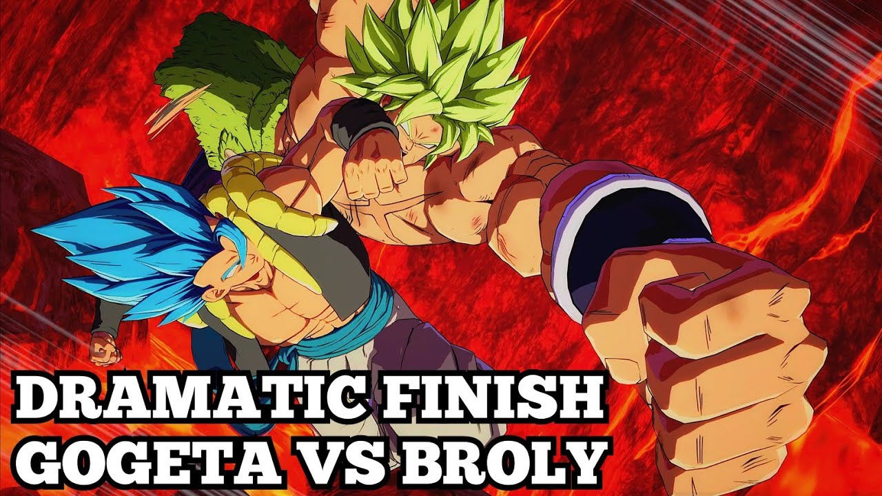 Gogeta Vs Broly Dramatic Finish Dragon Ball FighterZ (Gogeta SSGSS vs ...