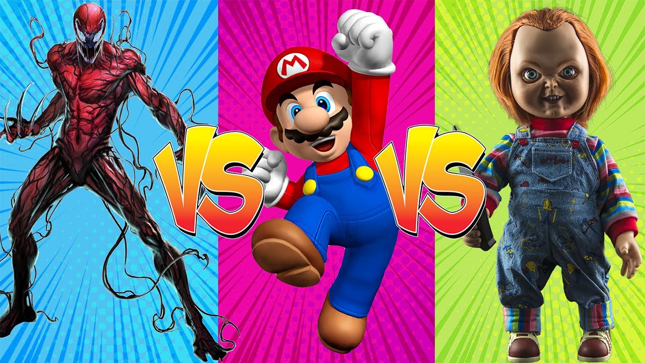 Carnage vs Mario Bros vs Chucky: DESAFÍO DE BAILE DE SUPERHÉROES DE ...