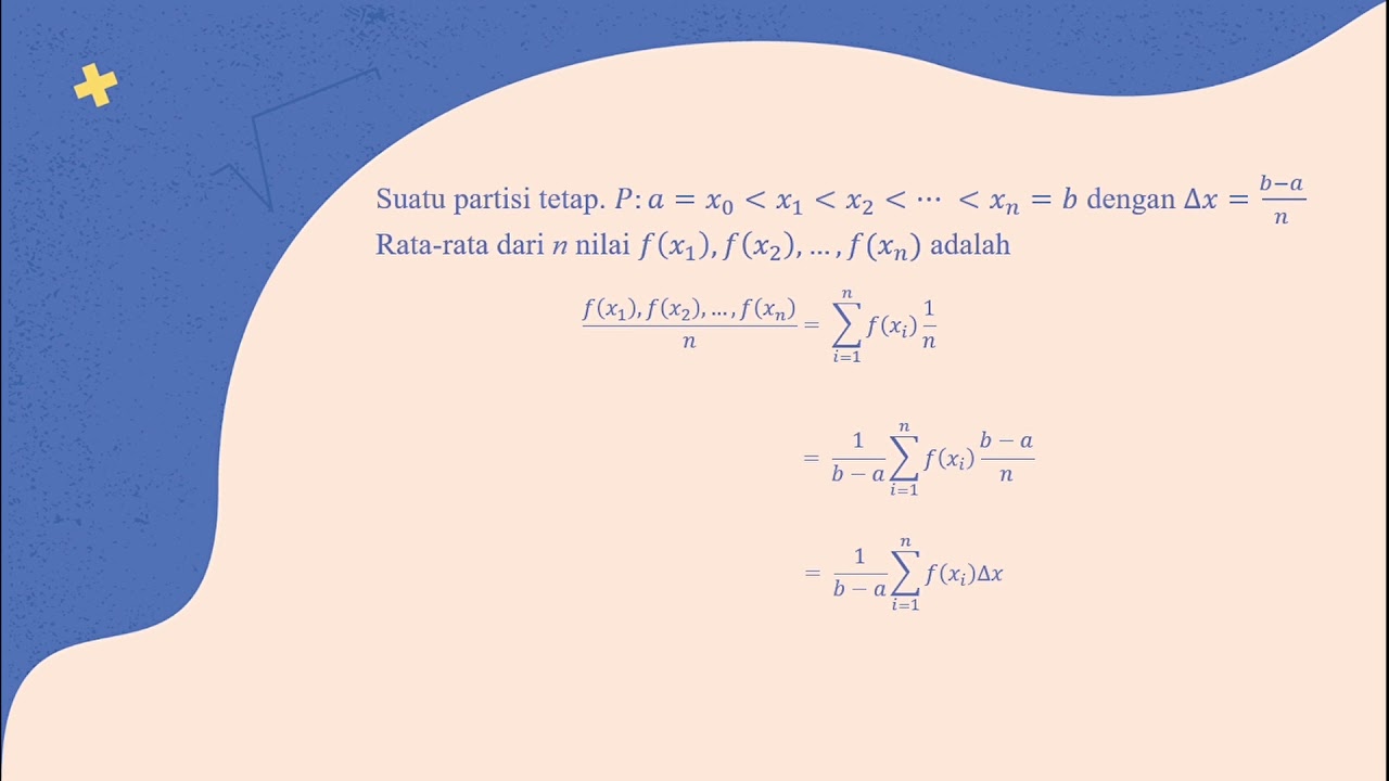 TEOREMA NILAI RATA-RATA UNTUK INTEGRAL - YouTube