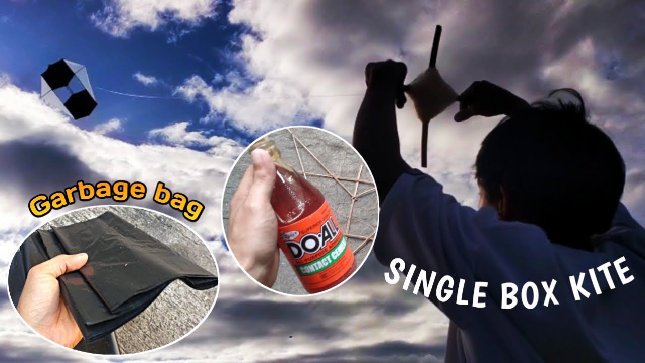 PAANO GUMAWA NG SINGLE BOX KITE (HOW TO MAKE SINGLE BOX KITE) MAKING A ...