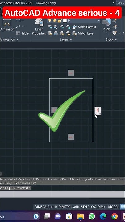 How to Edit with Constraint ⚡💯 | AutoCAD Advance serious - 4 #shorts #autocad #tricks - YouTube