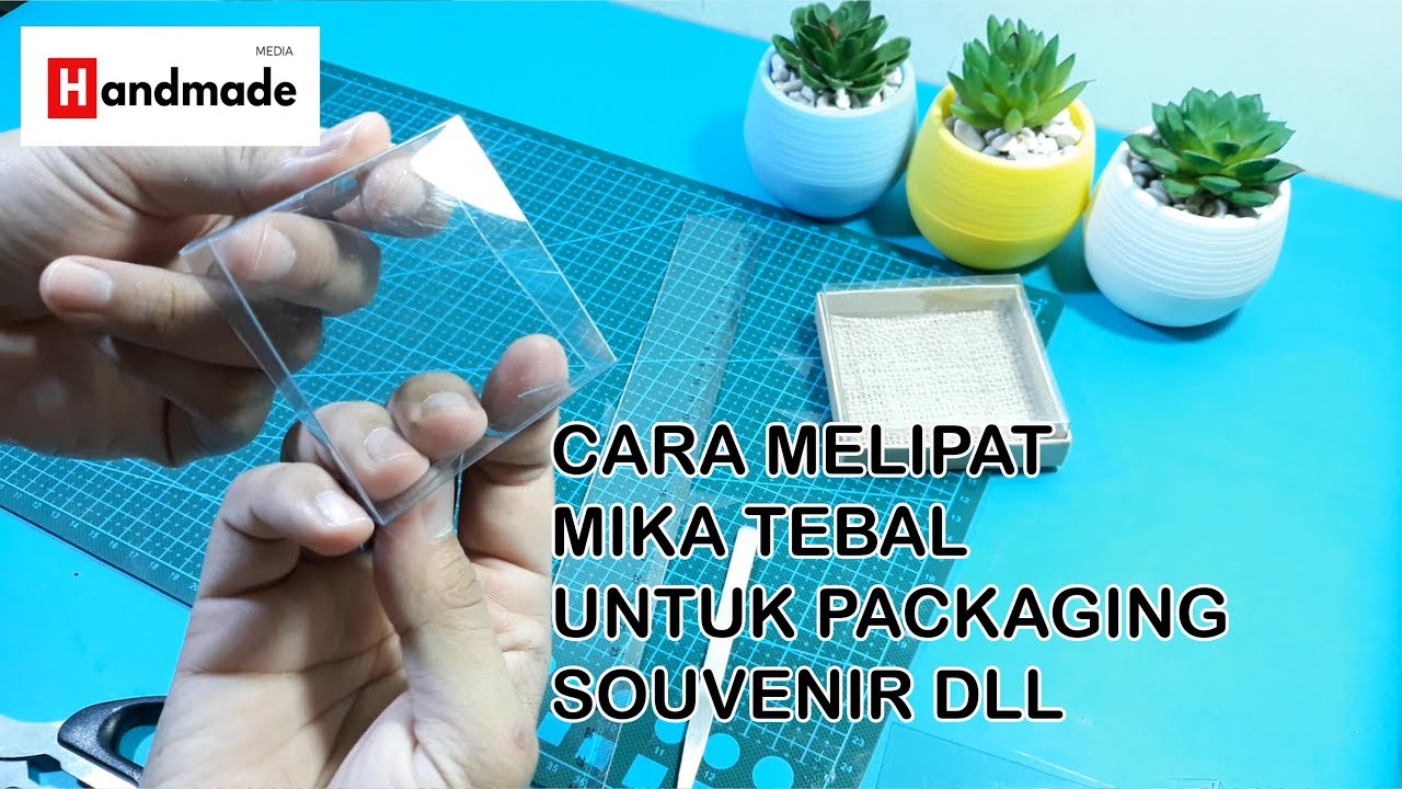 CARA MELIPAT MIKA TEBAL UNTUK MEMBUAT PACKAGING SOUVENIR - YouTube