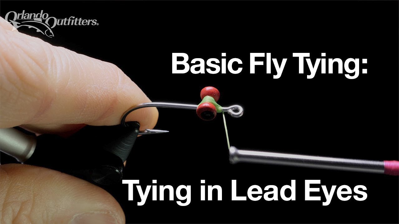 Basic Fly Tying: Tying in Lead Eyes - YouTube