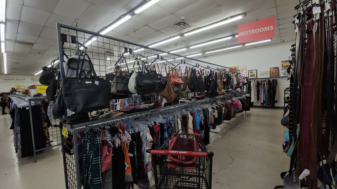 Surprise Bag And Jewelry Haul Thrift Giant Texas Thrift With Me Youtube