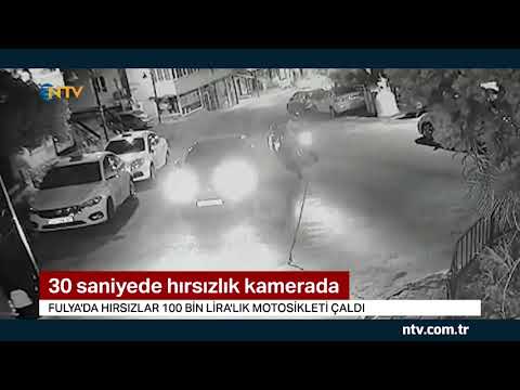 30 saniyede hırsızlık kamerada