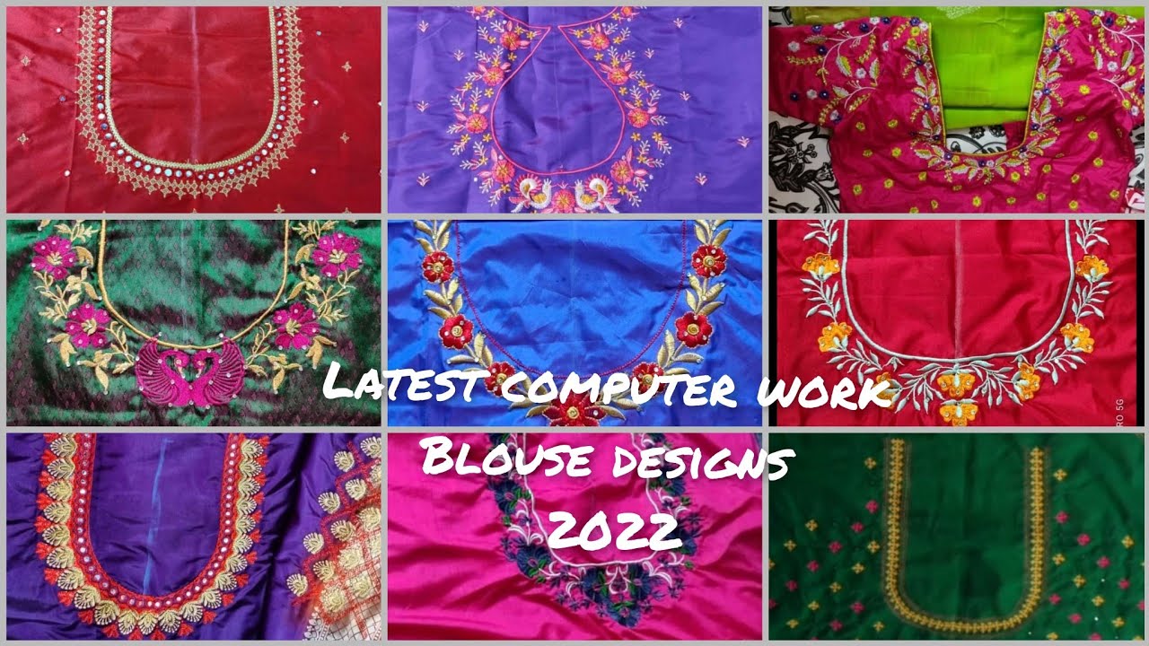 Latest computer work blouse designs/2022 designs/Beautiful designs/DB ...