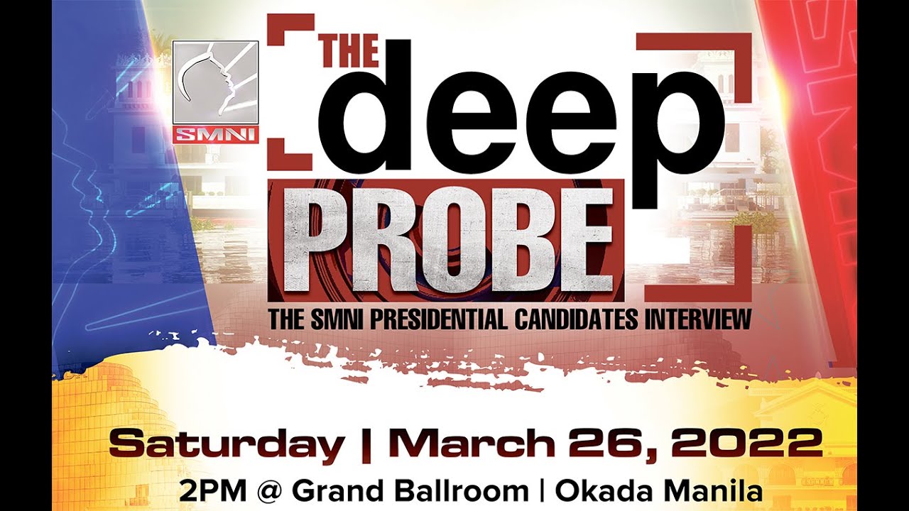 The Deep Probe: The SMNI Presidential Candidates Interview - YouTube