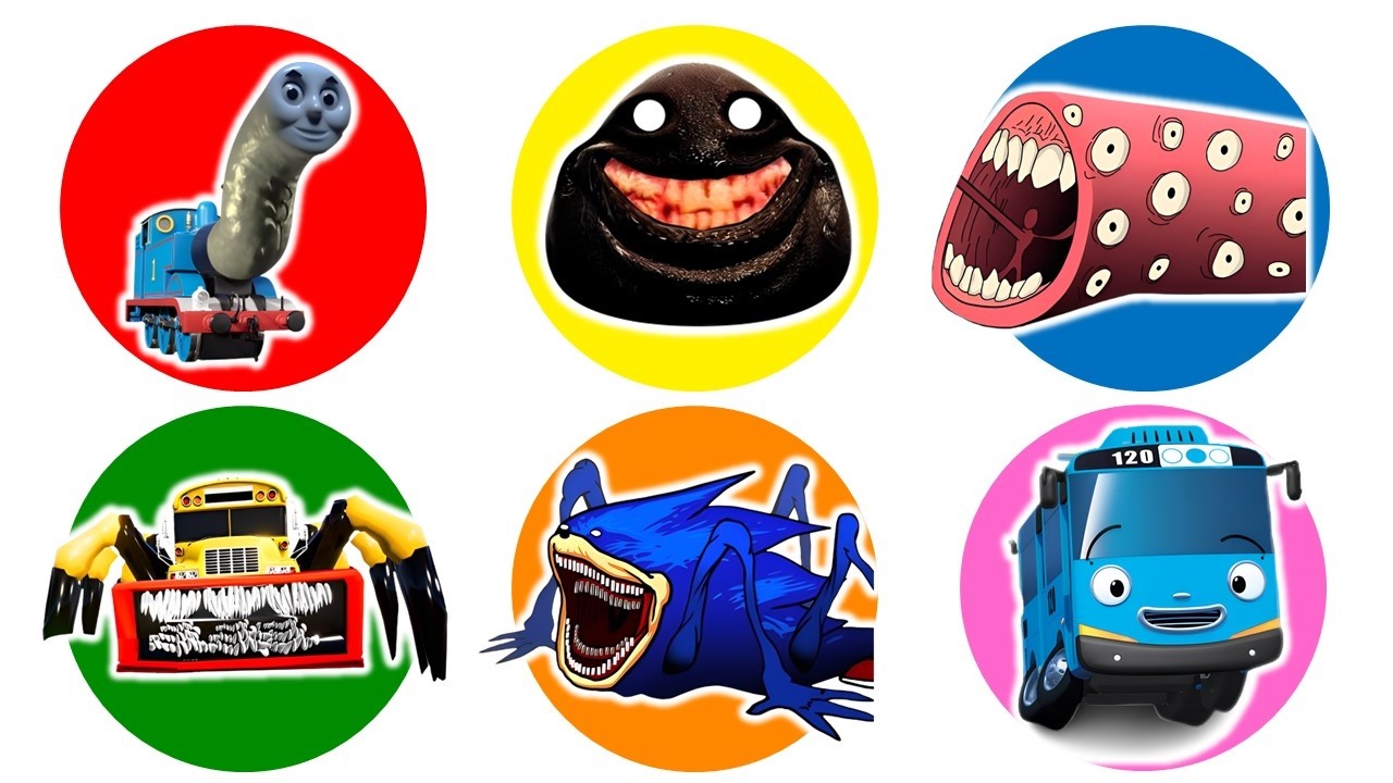 Spin Wheel Thomas Lipan, Monster Pou, Train Eater, School Bus Eater ...