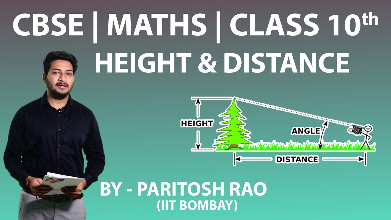 NCERT Solution Class 10th Maths - Height & Distance - Problem based on ...