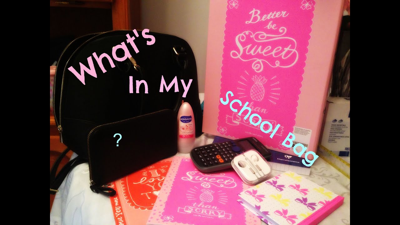 [Back To School n°1] What's In My School Bag -2015- - YouTube