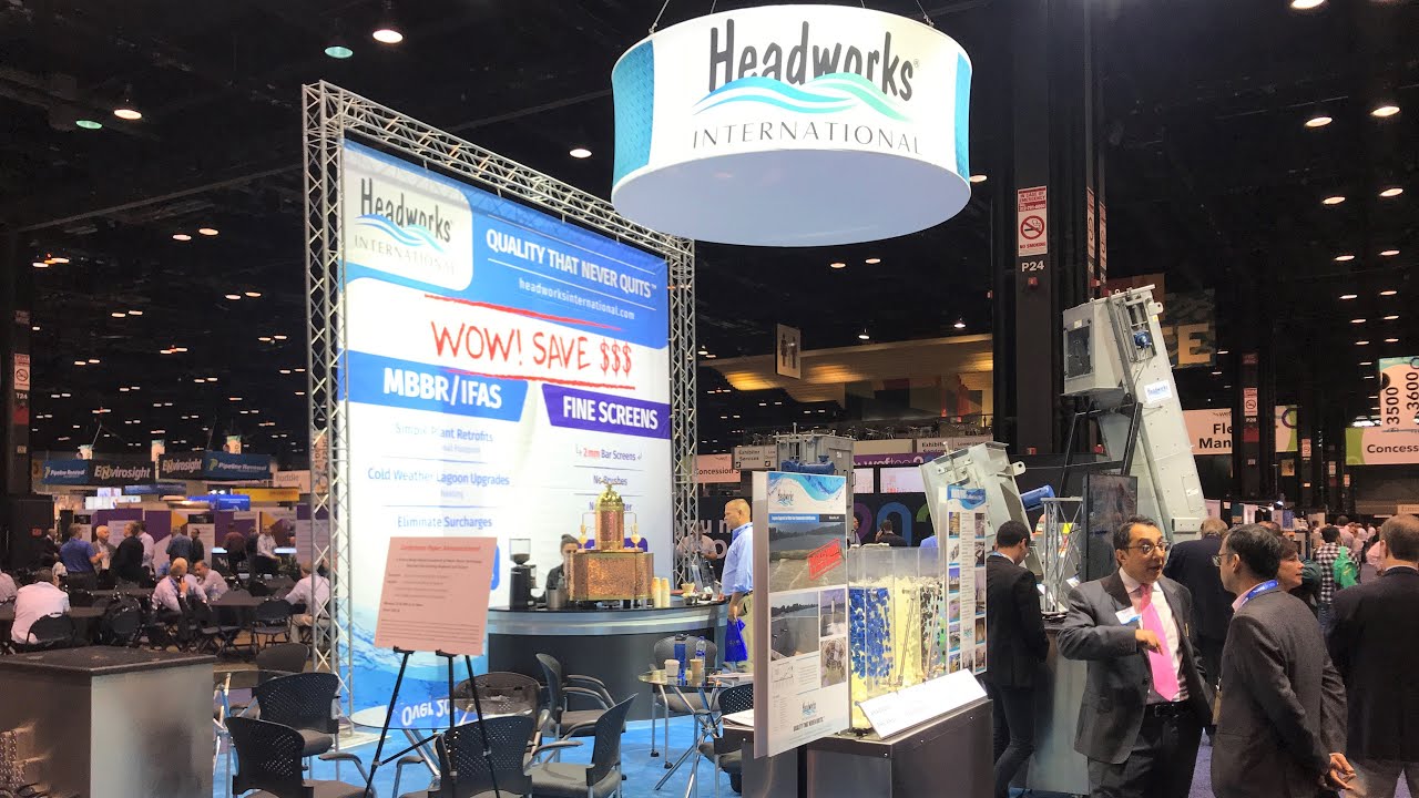 Headworks Booth at Weftec 2019 - YouTube