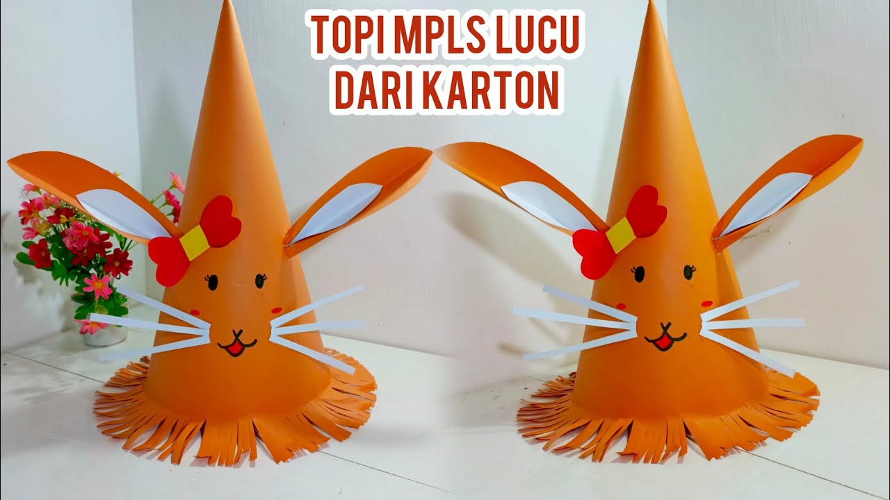 TOPI MPLS LUCU DARI KARTON - YouTube