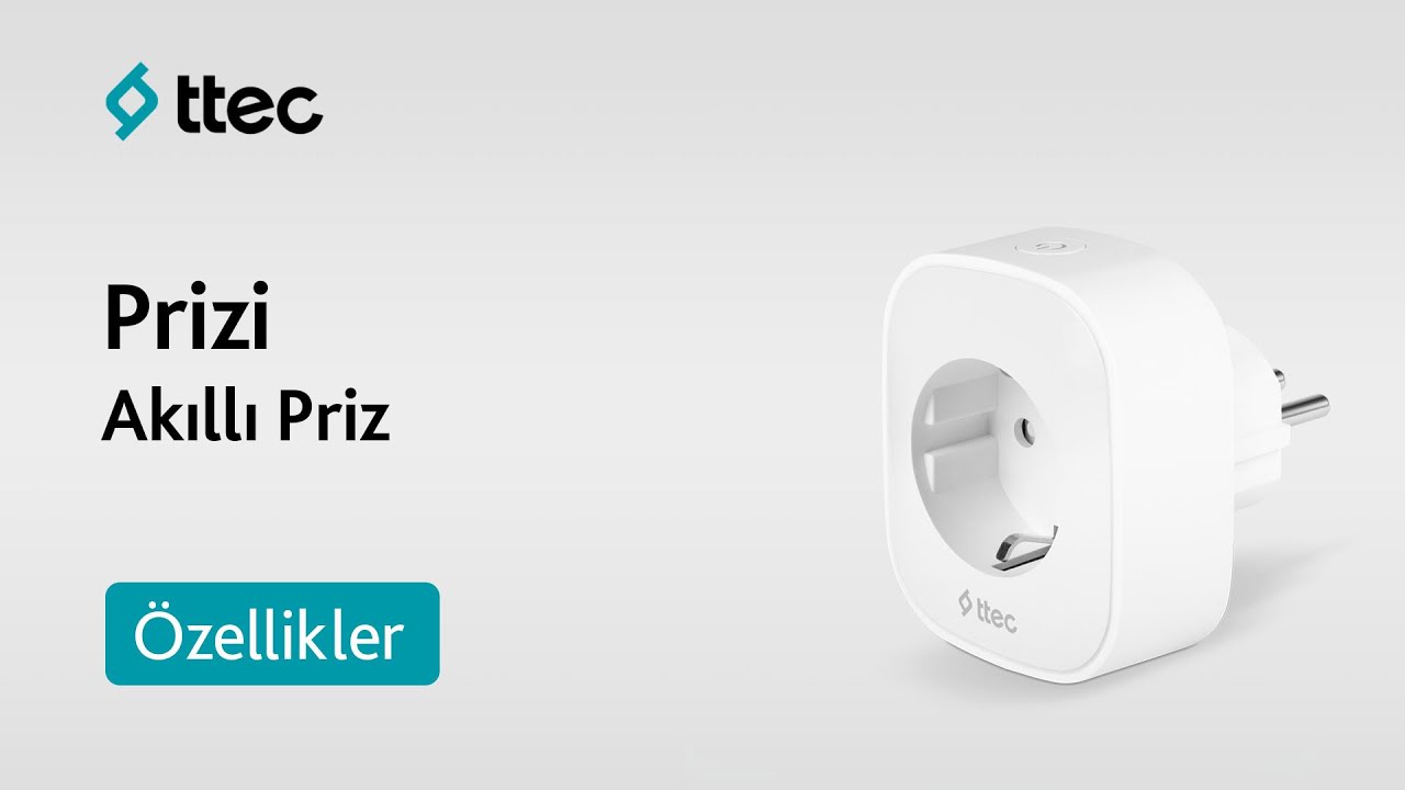 ttec Prizi 16A Akım Korumalı Wi-Fi Akıllı Priz - YouTube