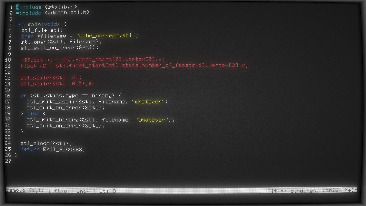 BI-3DT: ADMesh – Programová manipulace s meshí - YouTube