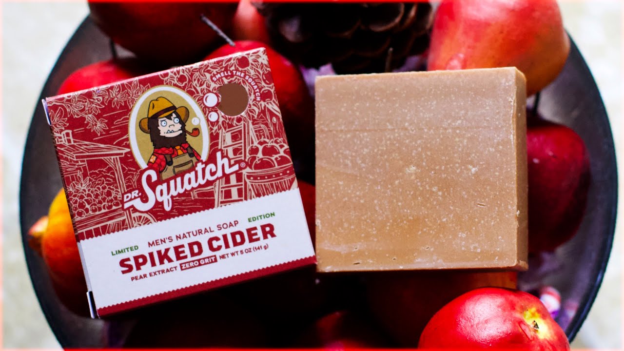 SPIKED CIDER | Dr. Squatch | Fall Soap Review - YouTube