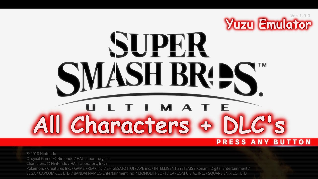 Super Smash Bro. Ultimate + ALL Characters And DLC's - YouTube