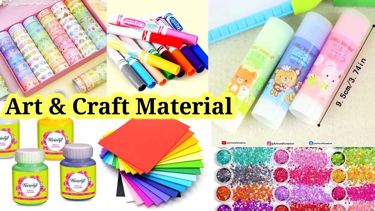 Homemade craft materials | Homemade washi tape/DIY fevi stick/DlY ...