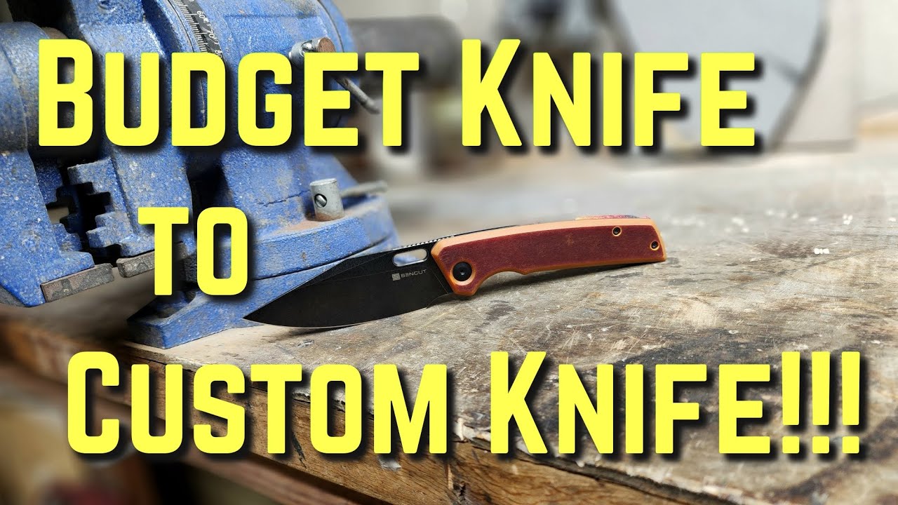 Creating A Budget Knife Into A "One Of A Kind" Pocket Knife!!! #custom ...