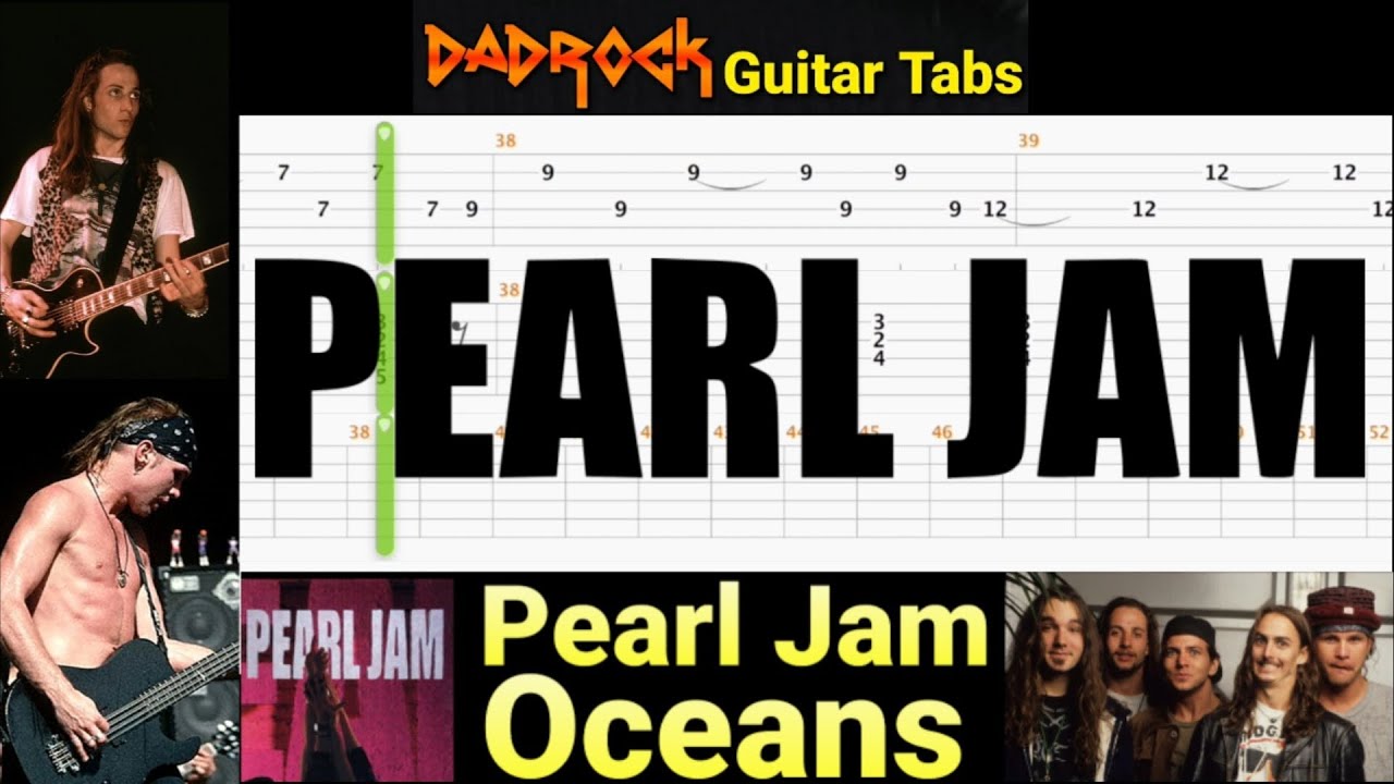 Oceans - Pearl Jam - Guitar + Bass TABS Lesson - YouTube