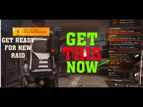 GET THIS NOW - PERFECT ADRENALINE RUSH BACKPACK - BEST in The Division ...