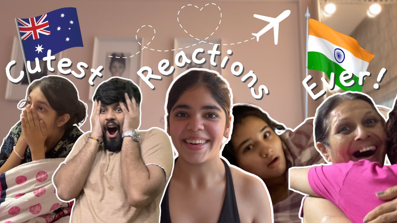 Surprising family and friends by flying back home from university ...