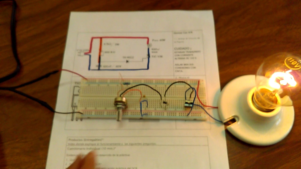 Dimmer con SCR - YouTube