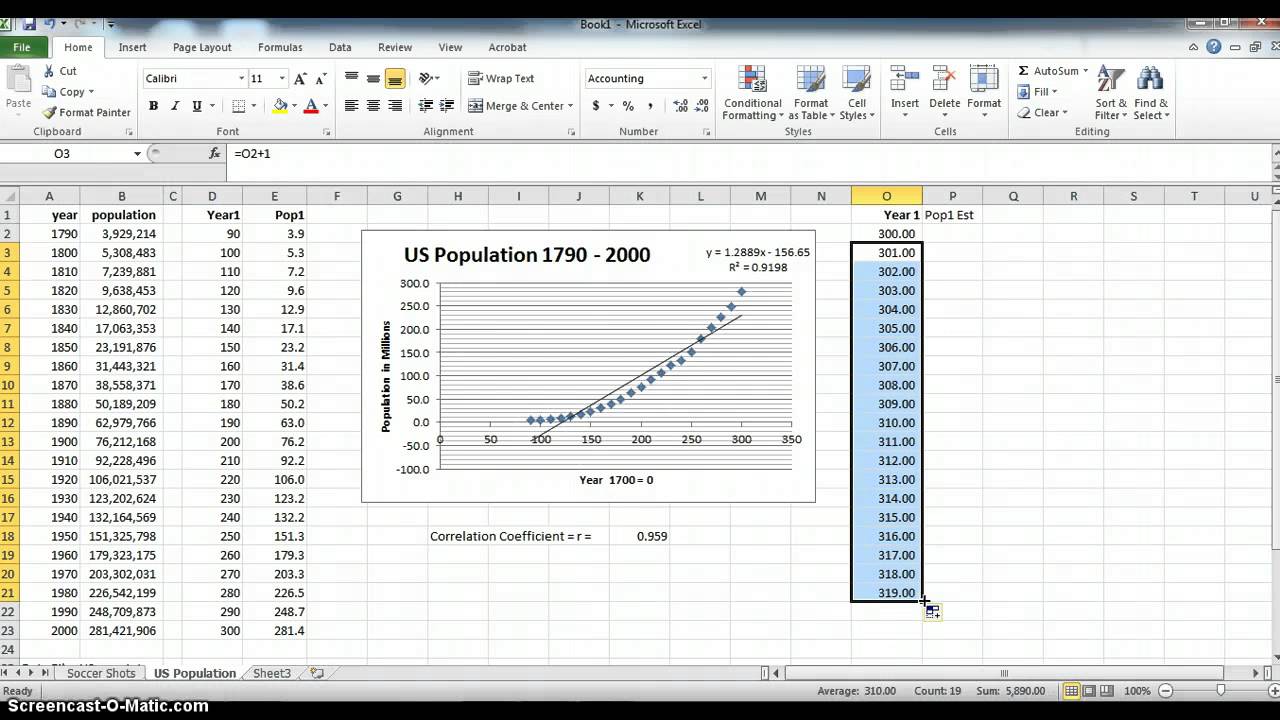 Simple Linear Regression on Excel - YouTube