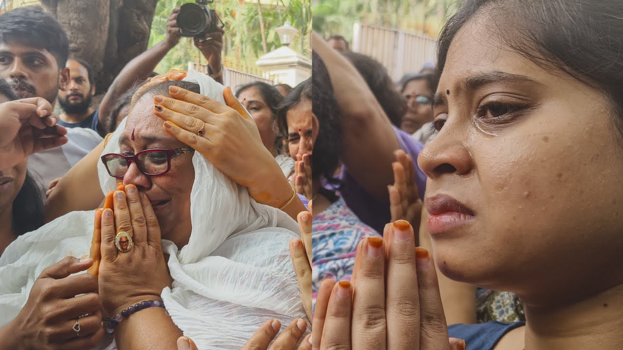Chandra mohan daughters emotional send of to father || chandra mohan ...