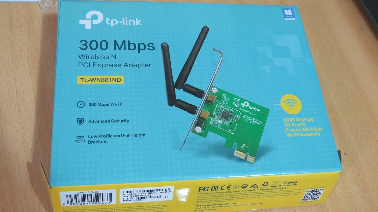 TP-LINK Wireless Card Unboxing (TL-WN881ND) - YouTube