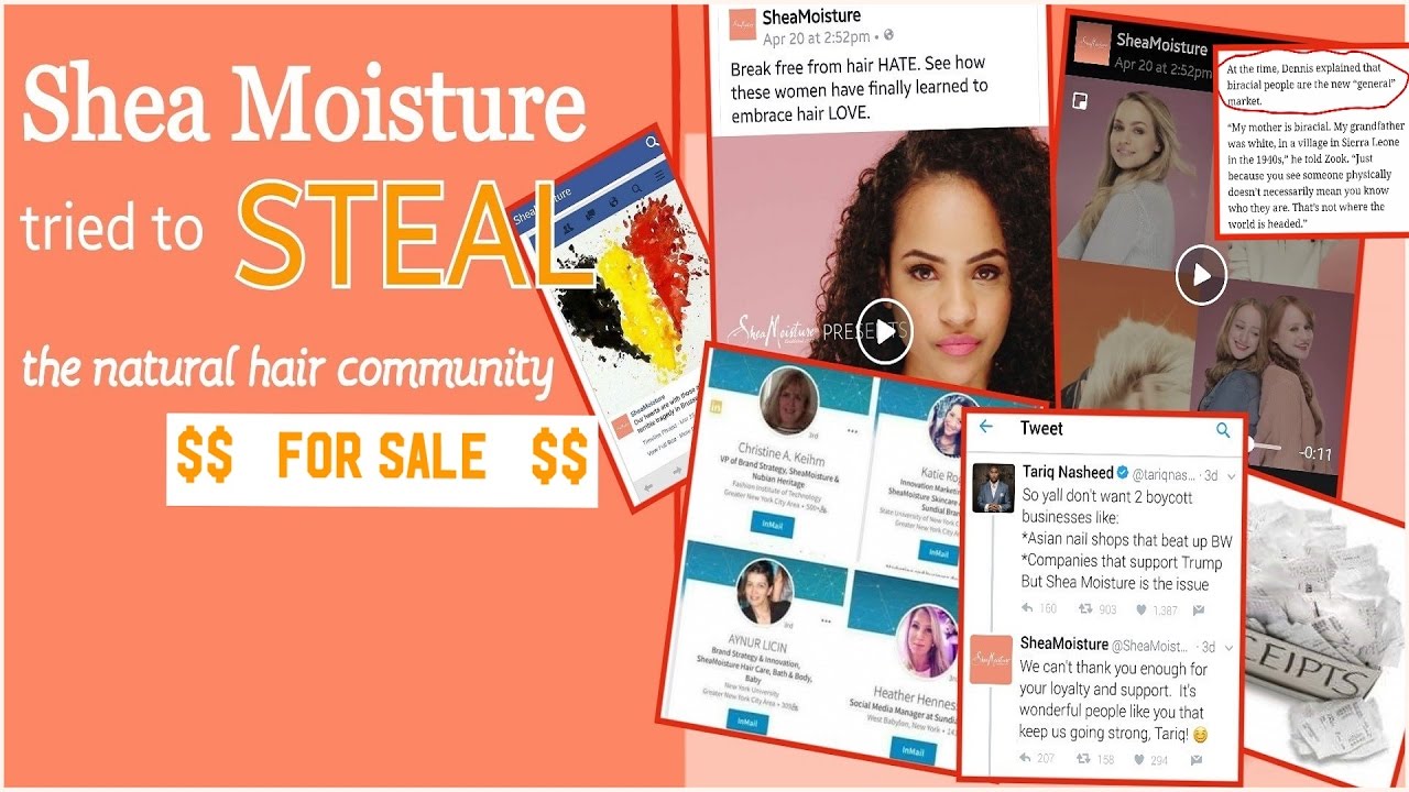 Shea Moisture tries to CoOpt the Natural Hair Movement and resell it ...