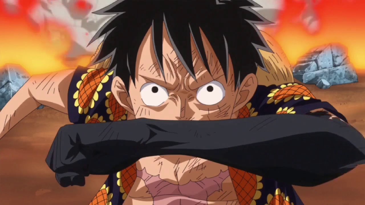 One piece the first using of the gear 4 in a fight - YouTube