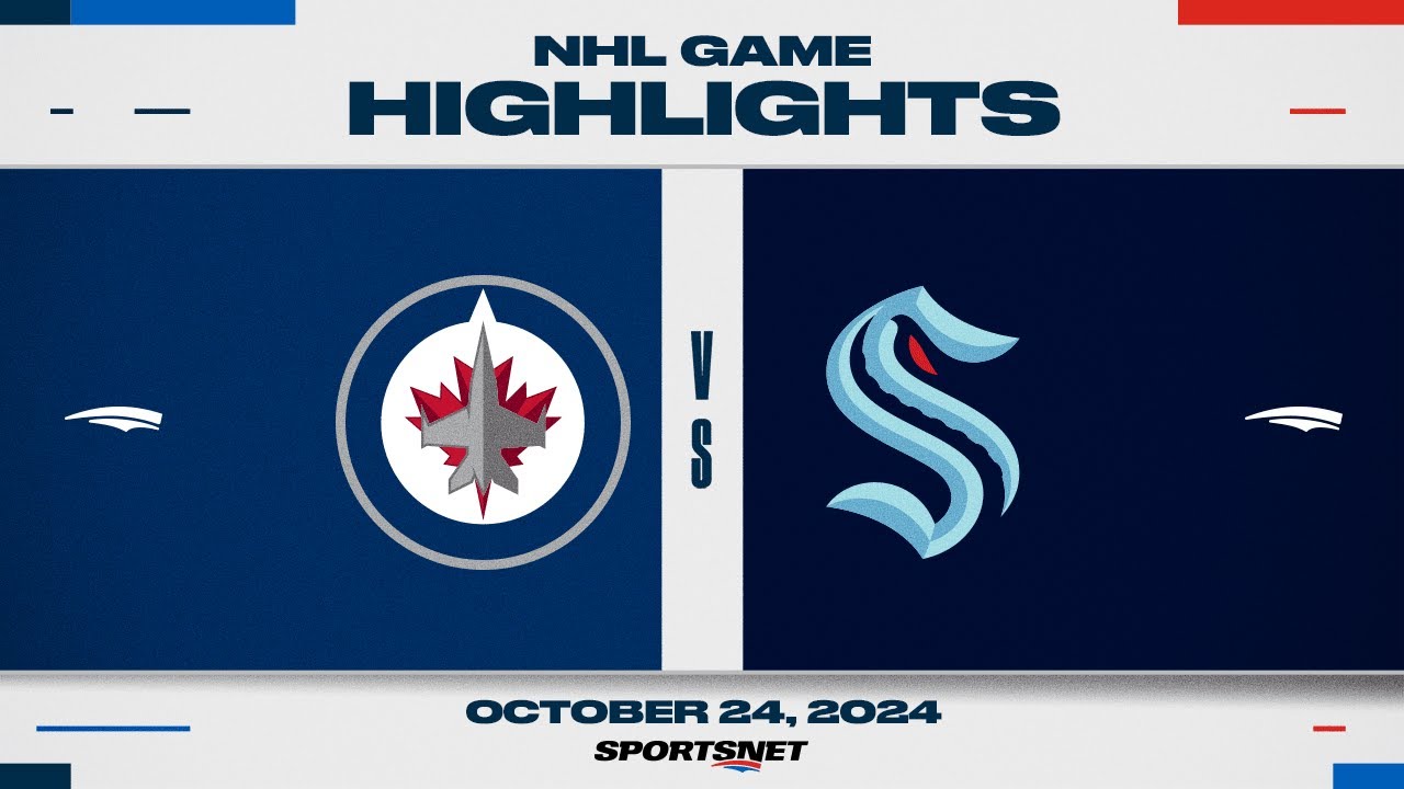 NHL Highlights | Jets vs. Kraken - October 24, 2024 - YouTube