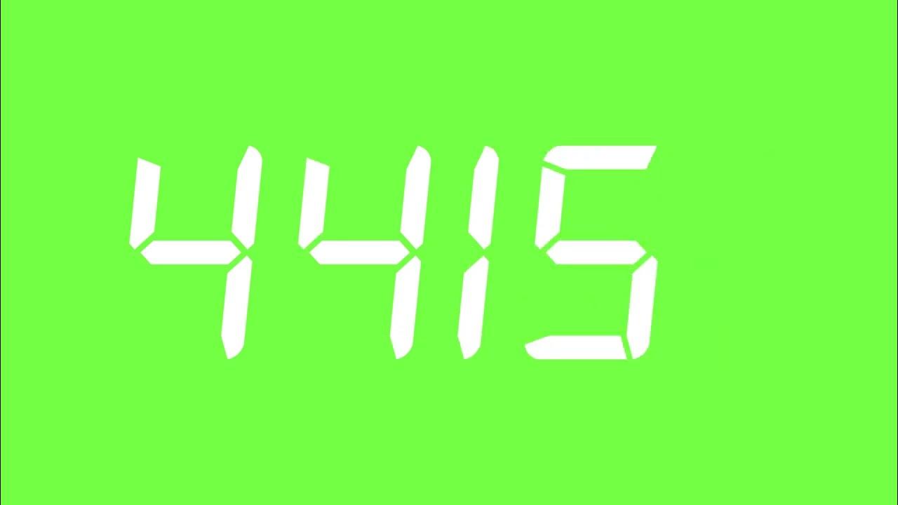 4K Count up number animation 1-5000 overlay Green & Black Screen - YouTube