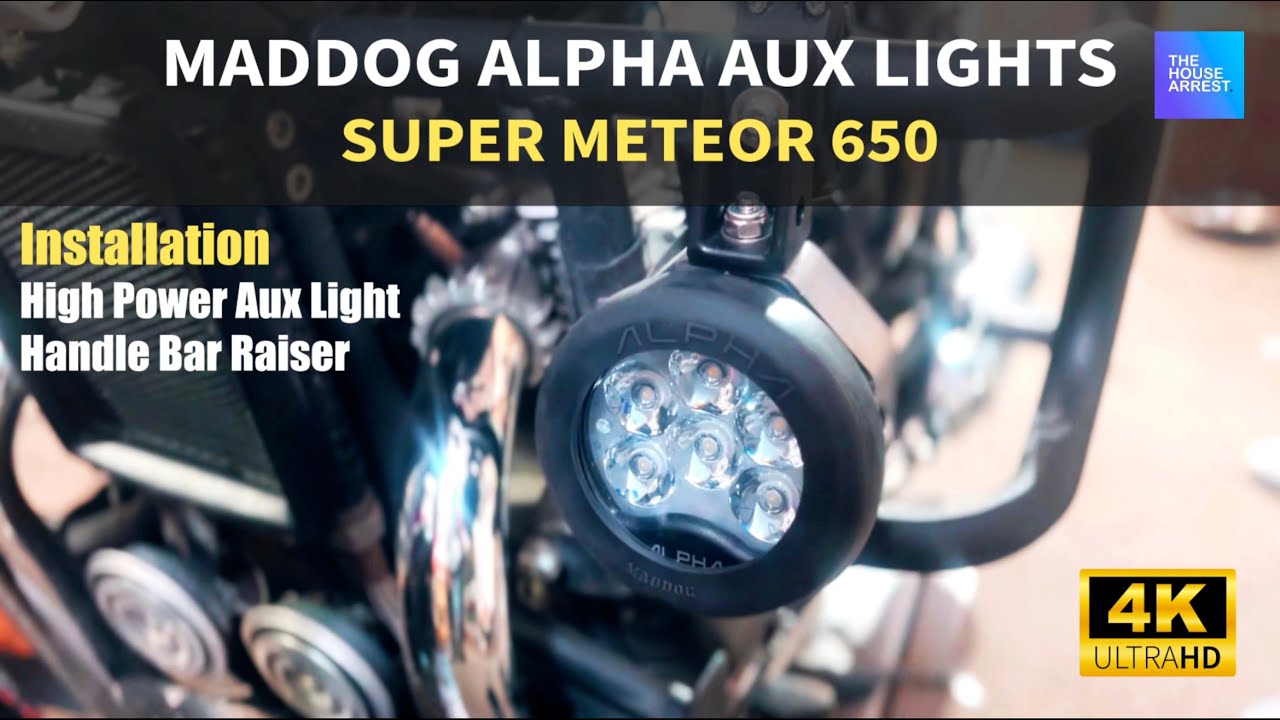 Maddog Alpha Lights on Super Meteor 650 - You Wouldn't Believe! - YouTube